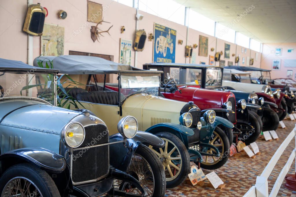 Talmont , France - 12 21 2023 : car old ancient cars fiat in France ...