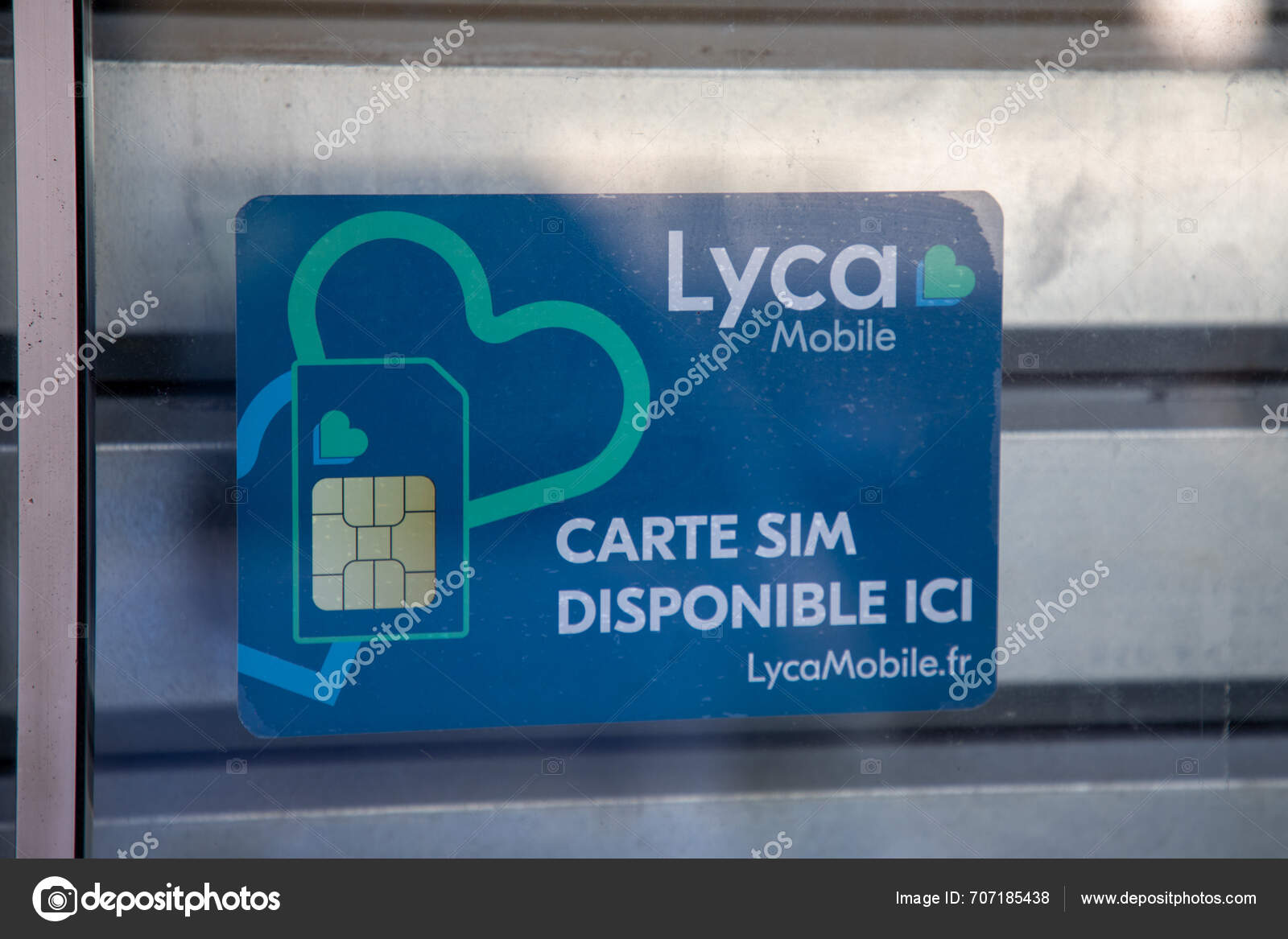 Bordeaux France 2024 Lyca Mobile Logo Text Brand Sign Facade — Stock ...