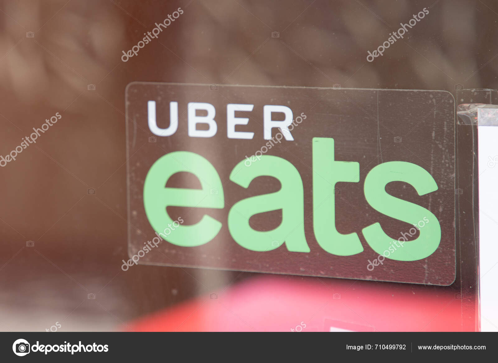 Bordeaux France 2024 Uber Eats Sign Logo Brand Text Restaurant — Stock Editorial Photo ...