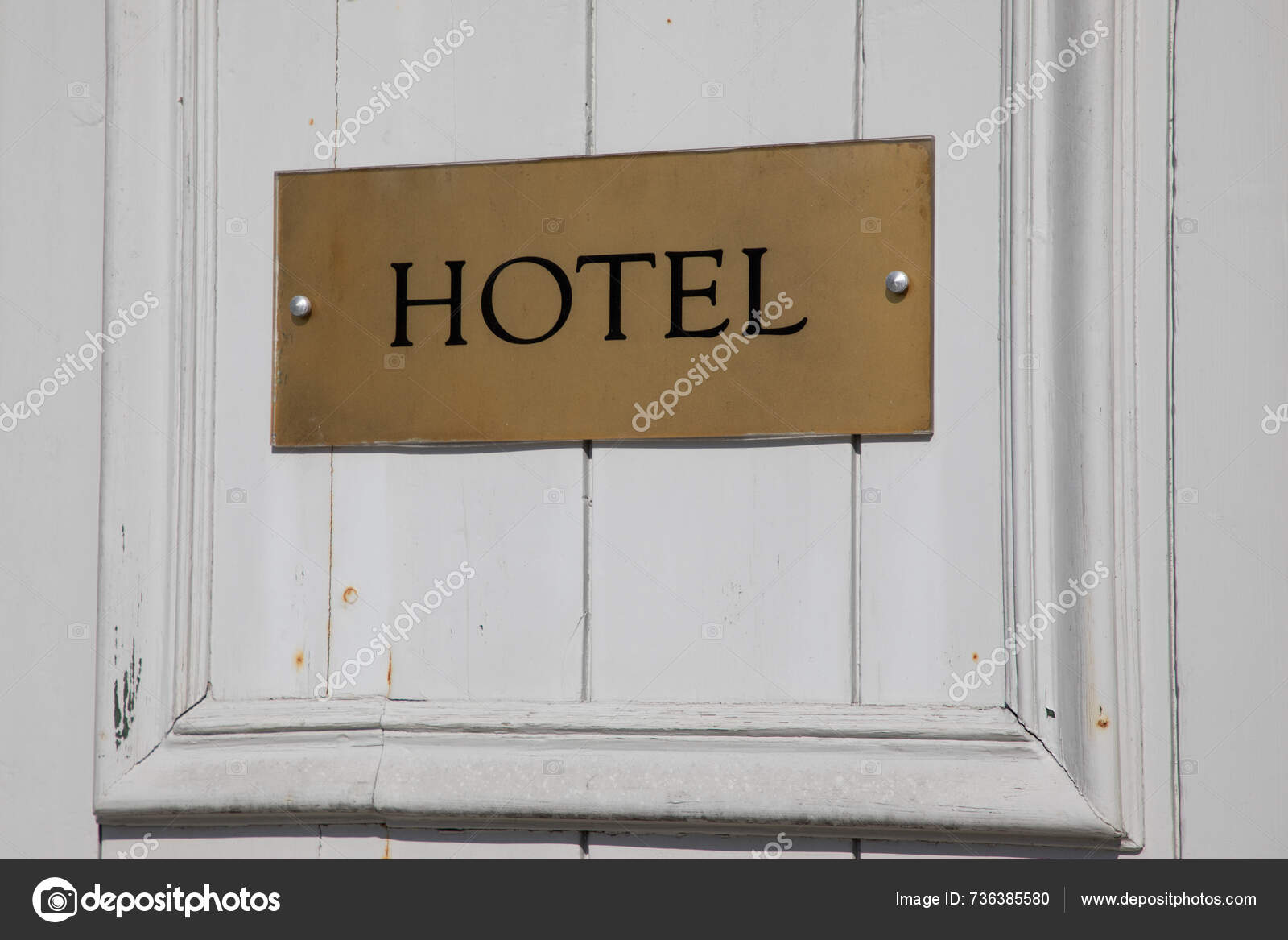 Hotel Sign Text Wall Building Facade Signage Door Entrance Tourist ...