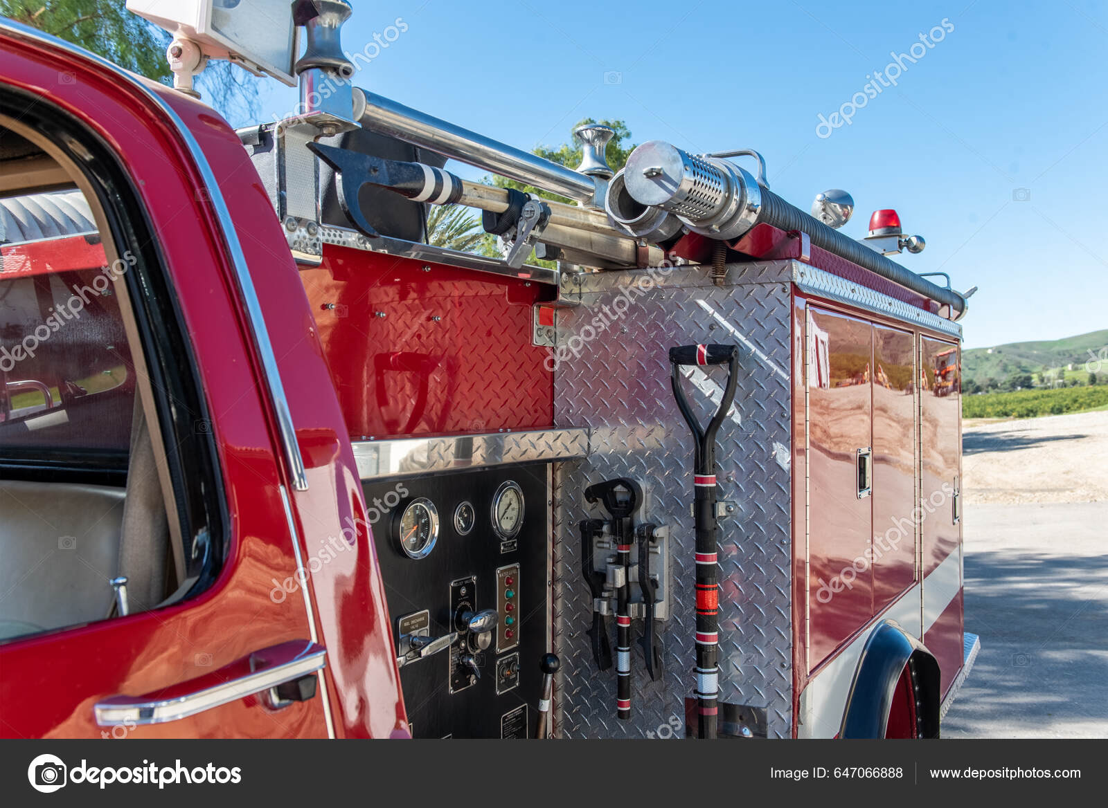 Fire Truck Back View
