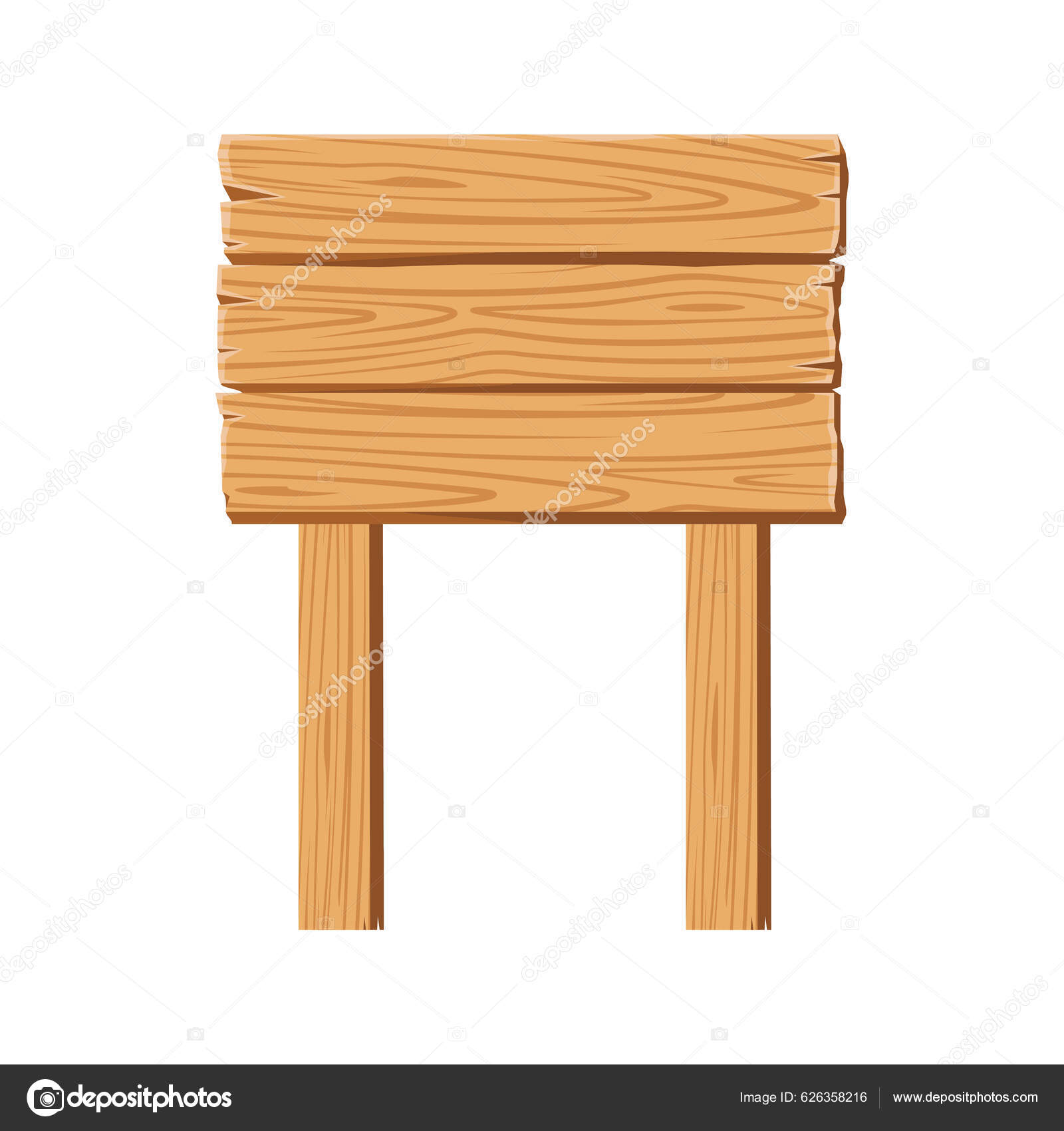 Tablero Madera Tablero Madera Plantilla Madera Vector de stock #626358216 de ©vitalik19111992