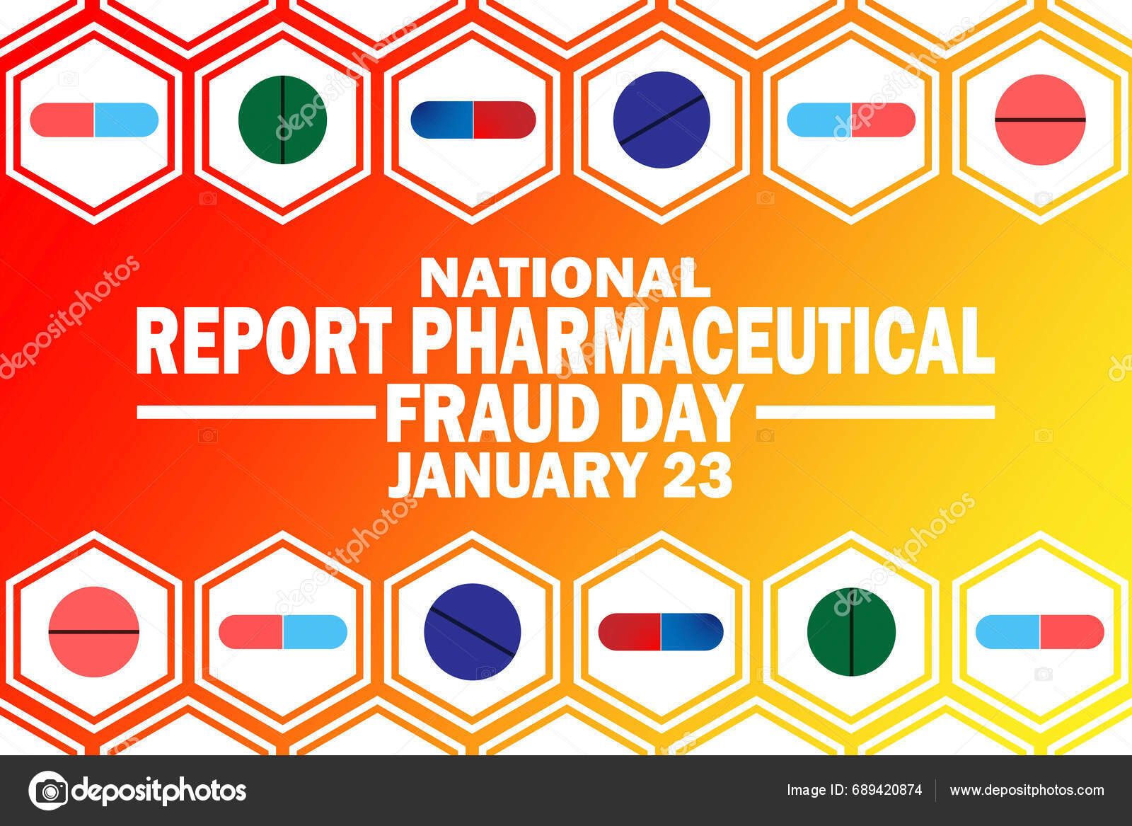National Report Pharmaceutical Fraud Day January Holiday Concept ...