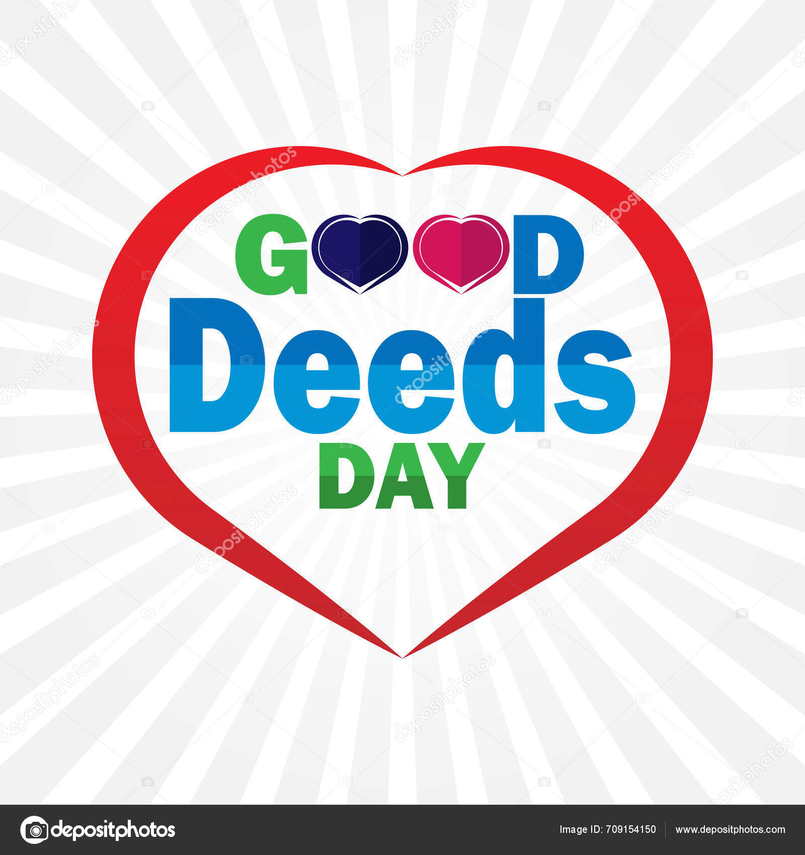 Good Deeds Day Holiday Concept Template Background Banner Card Poster ...