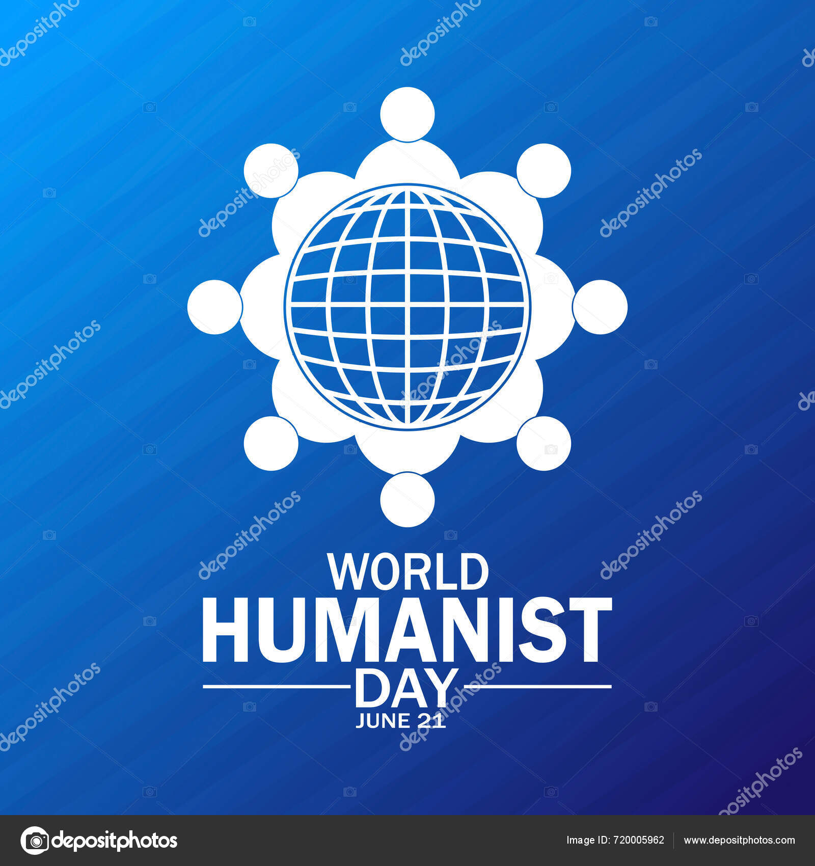 World Humanist Day June Holiday Concept Template Background Banner Card ...