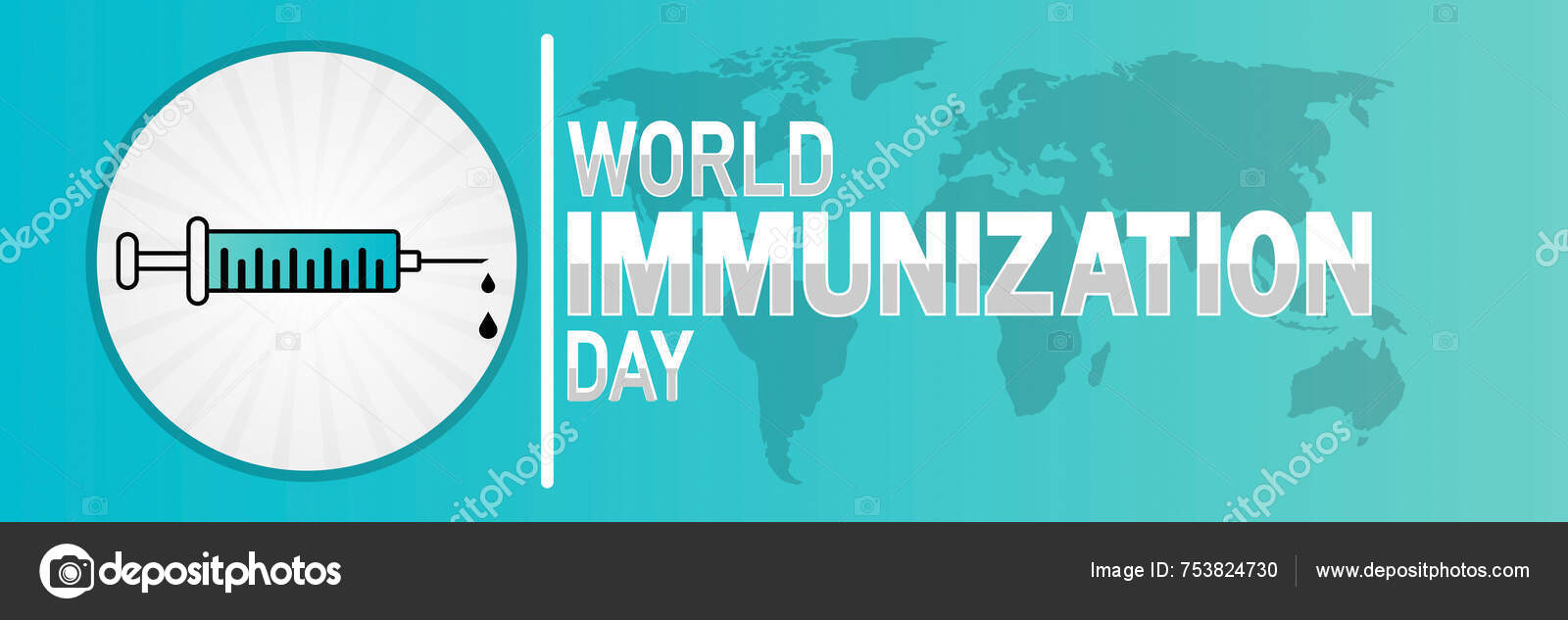 World Immunization Day Suitable Greeting Card Poster Banner Modern ...