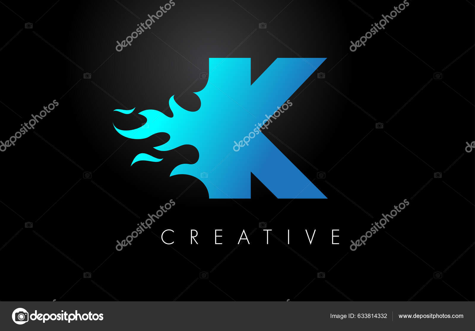 Blue Fire Blue Letter Flame Logo Design Fire Logo Lettering Vector de ...