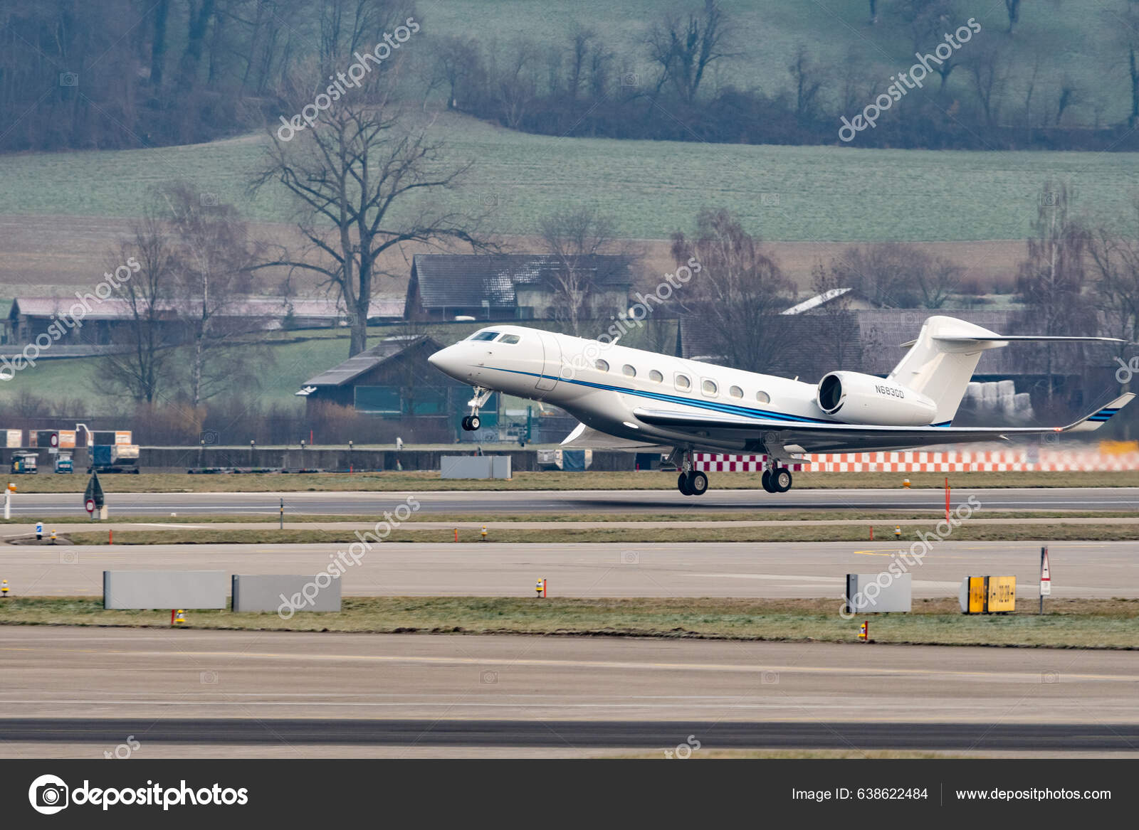 Zurich Switzerland January 2023 Gulfstream G600 Business Aircraft ...