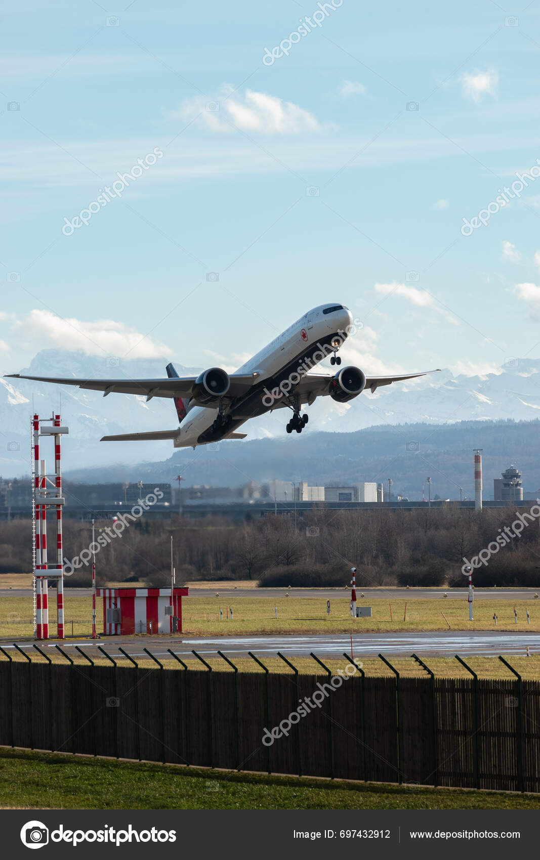Zurich Switzerland January 2024 Fiur Air Canada Boeing 777 333Er ...