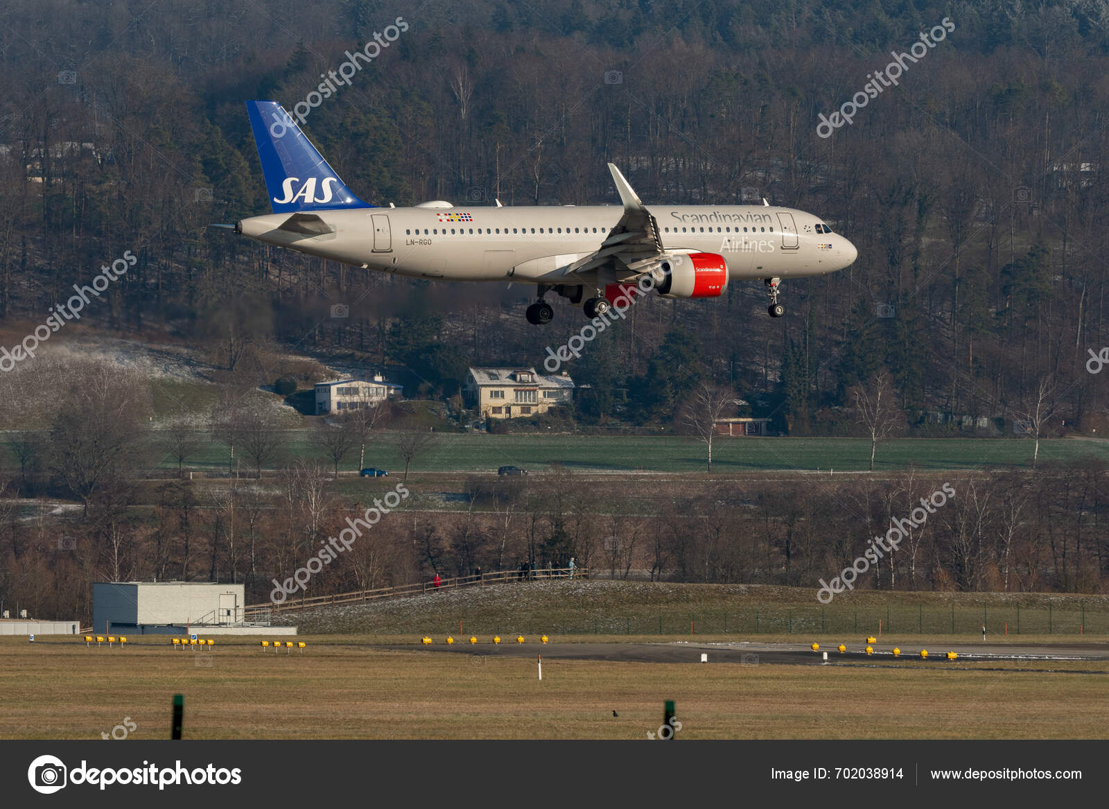 Zurich Switzerland January 2024 Rgo Sas Scandinavian Airlines Airbus A320 — Stock Editorial ...
