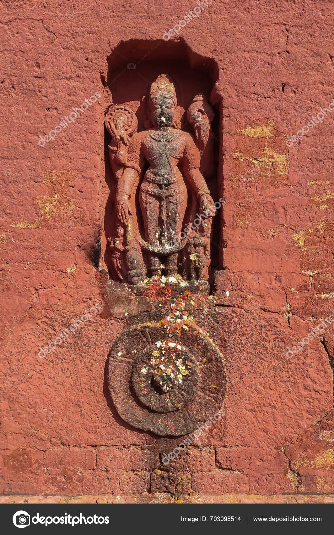 God Idol Temple Wall — Stock Photo © siddeshphopale786@gmail.com #703098514