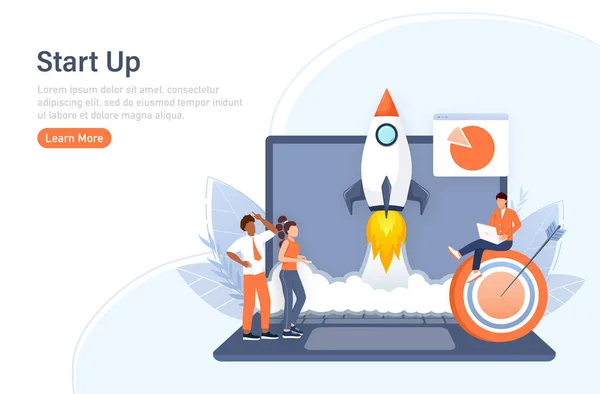 Startup New Business Project Idea Planning Strategy Time Management Realization Stock Vector by ...