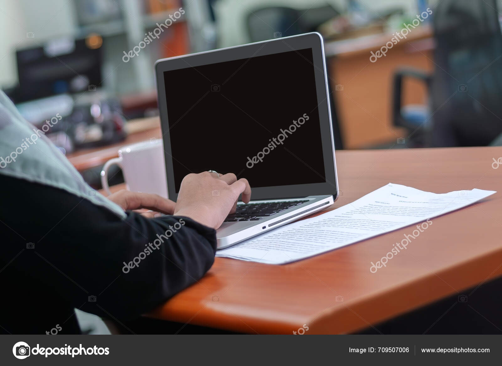 Close Hands Typing Computer Keyboard — Stock Photo © bangmunce #709507006 Close Hands Typing Computer Keyboard — Stock Photo © bangmunce #709507006