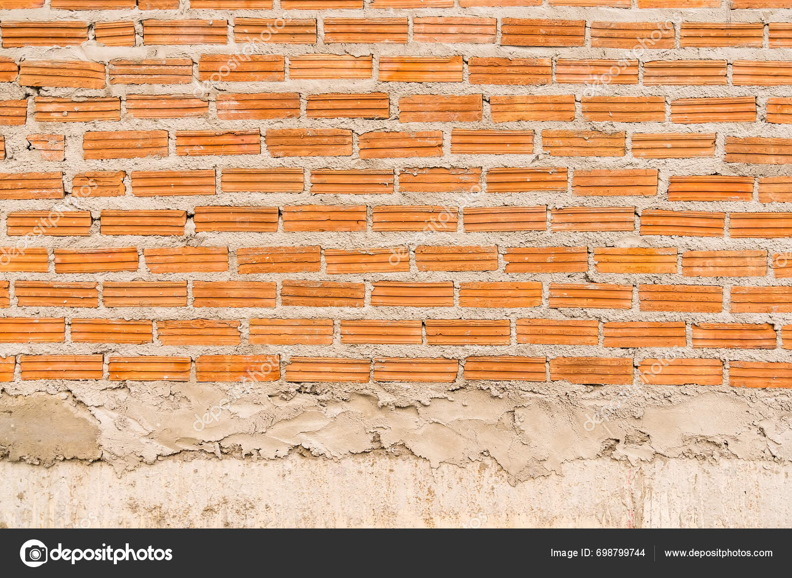 Brick Block Structure Construction Plaster Cement Mortar Wall ...