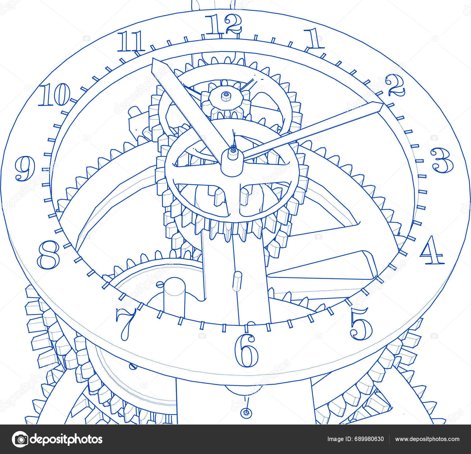 Clock Graphic Symbol Illustration Stock Vector by ©SAdesign 689980630