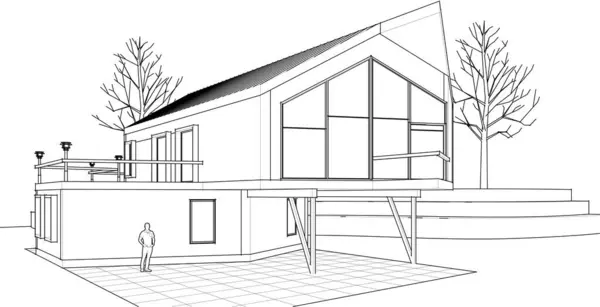 11,373,803 Modern house drawing Vector Images | Depositphotos