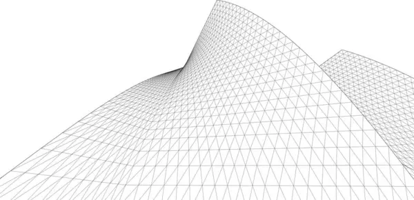 architecture abstract forms, 3d vector illustration - Stock Image ...