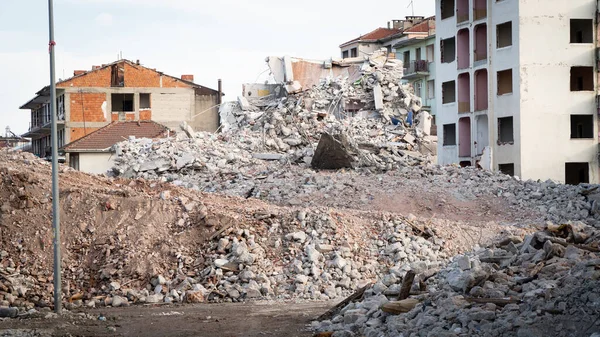 Earthquake Damage City Destroyed Buildings Earthquake Collapsed ...