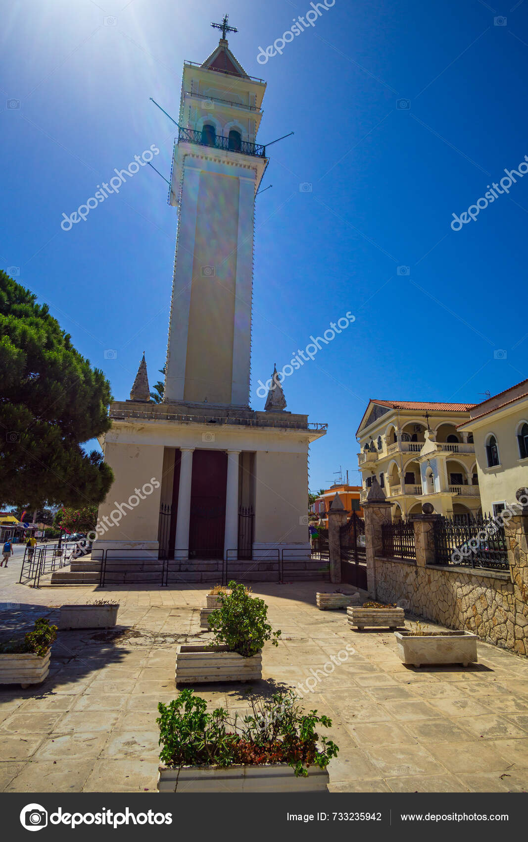Zakynthos Greece June 2024 Saint Dionysios Strofades Monastery Bell ...