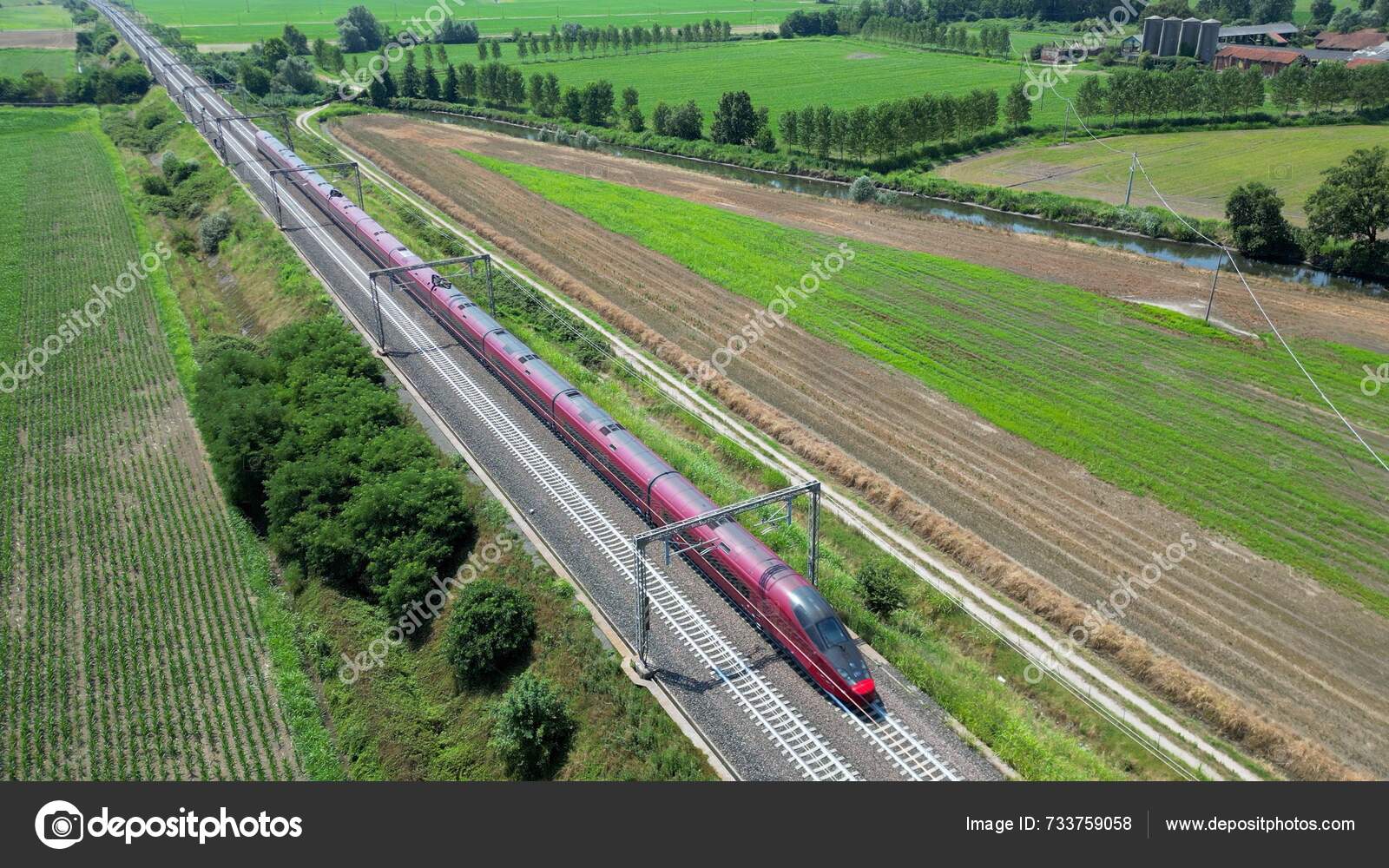 Europe Italy Milan Frecciarossa Hight Speed 300Km Train Railway Milan ...