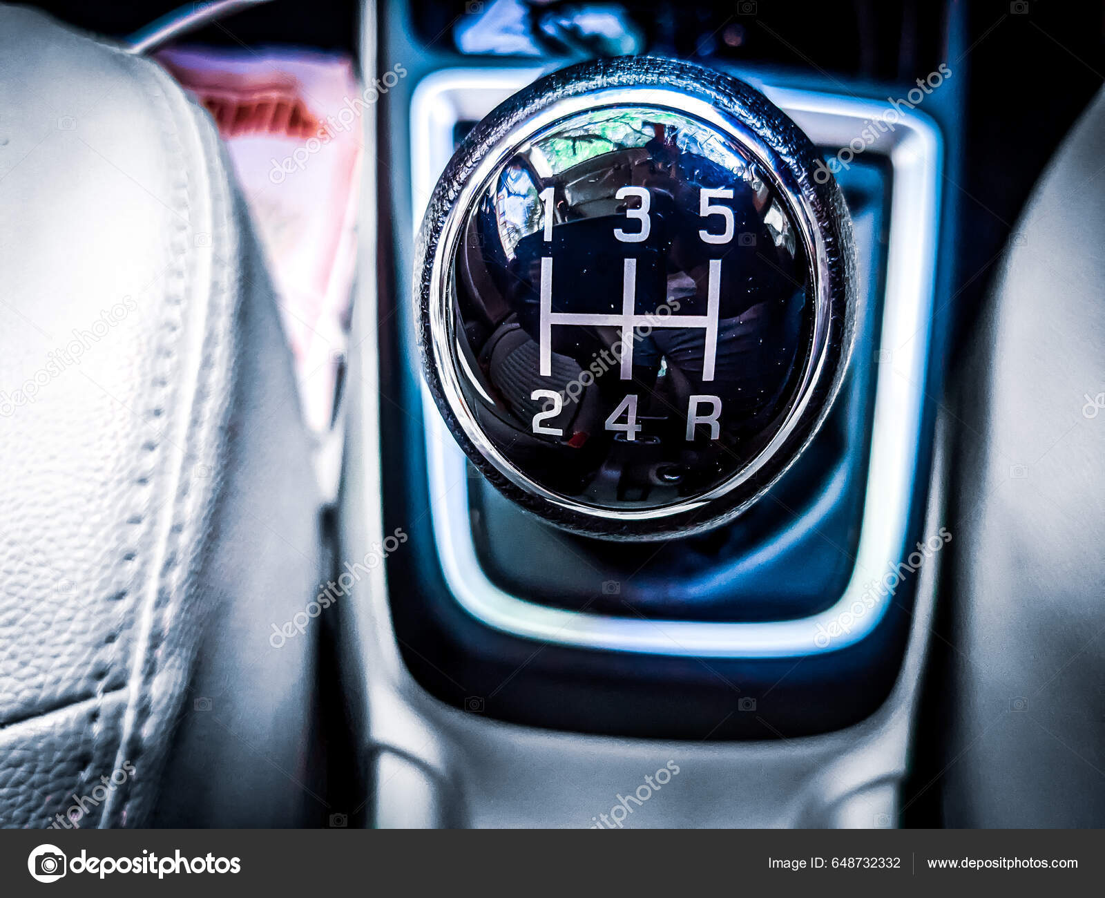 Closeup Picture Car Gear Indicating Gear — Stock Photo © Avinasha ...