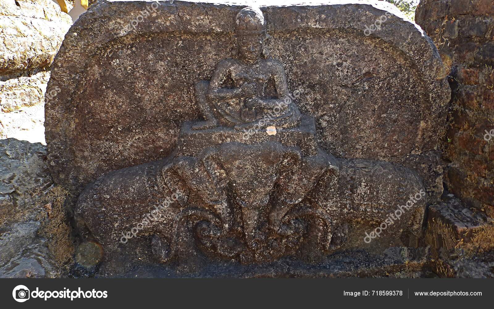 Stone Wall Large Number Stone — Stock Photo © RomeroGira #718599378