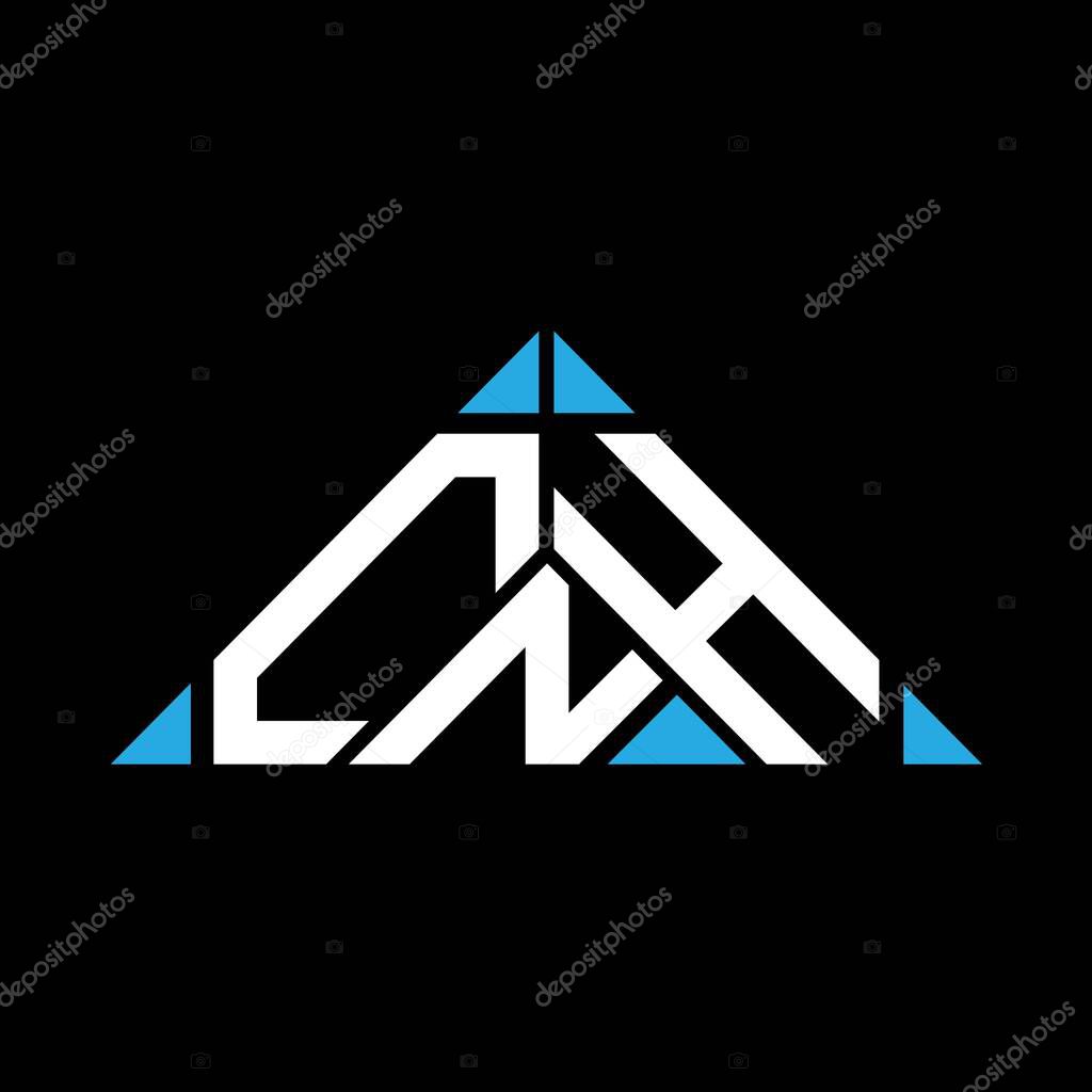 Diseño creativo del logotipo de la letra CNH con gráfico vectorial ...