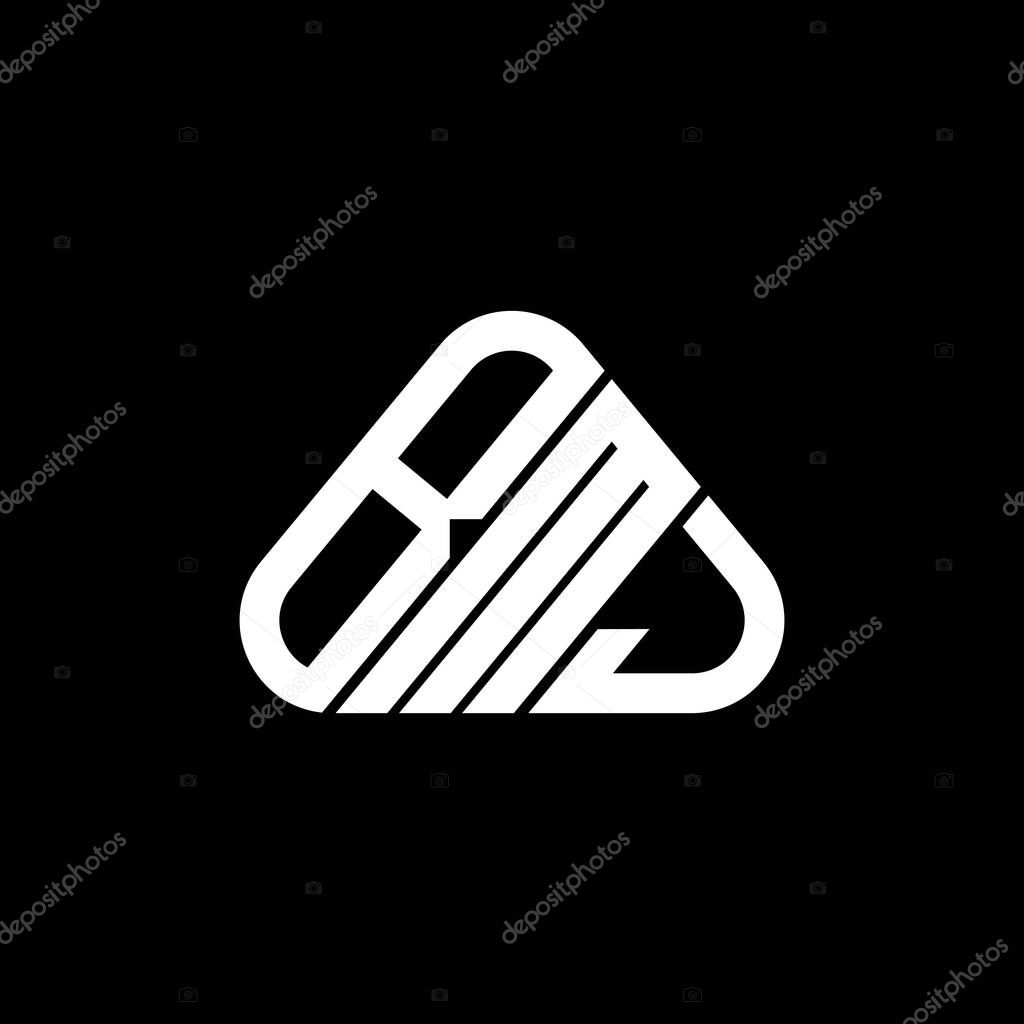 Dise o creativo del logotipo de la letra BMJ con gr fico vectorial, logotipo simple y moderno de ...