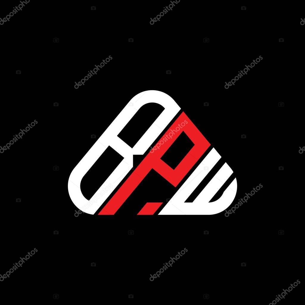 Dise o creativo del logotipo de la letra BPW con gr fico vectorial, logotipo simple y moderno ...
