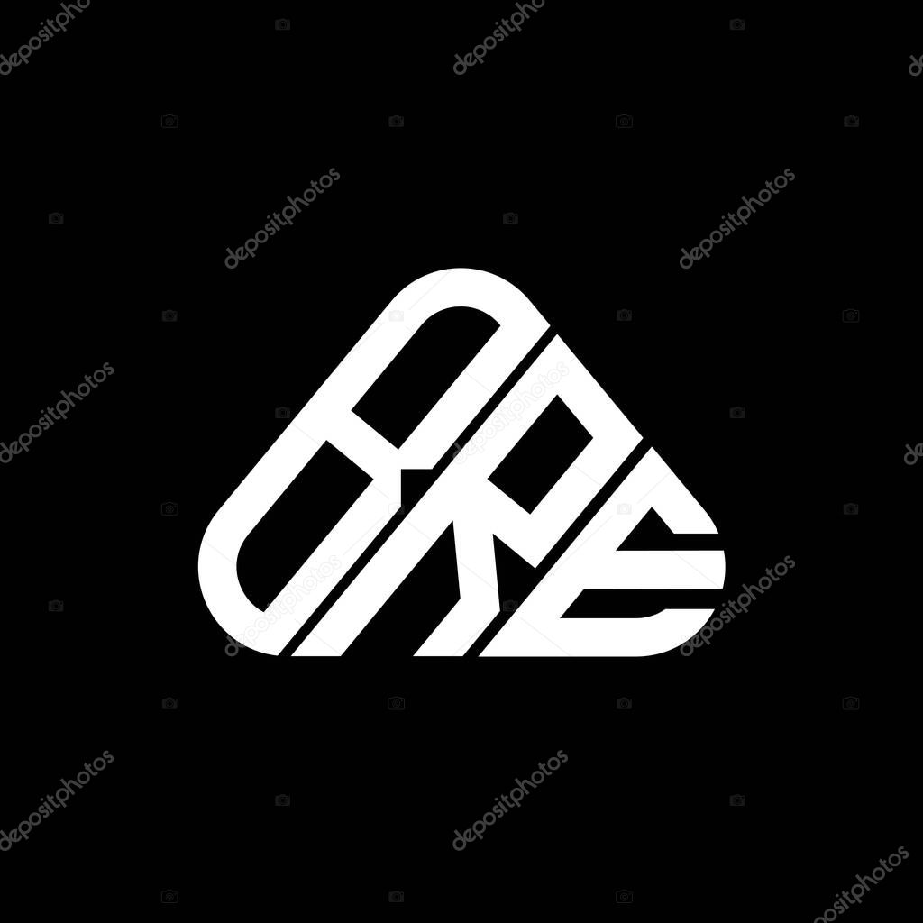 BRE letra logo diseño creativo con gráfico vectorial, BRE logotipo ...