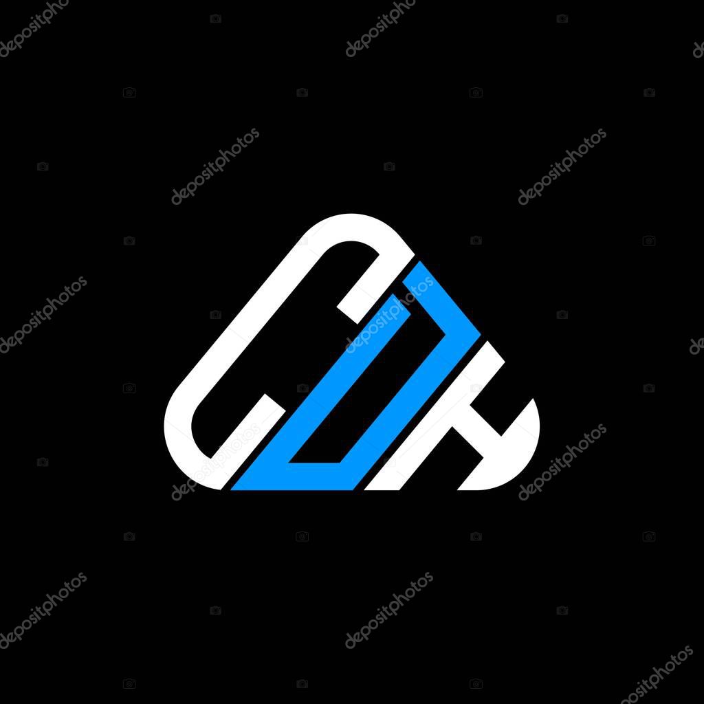 Diseño creativo del logotipo de la letra CDH con gráfico vectorial ...