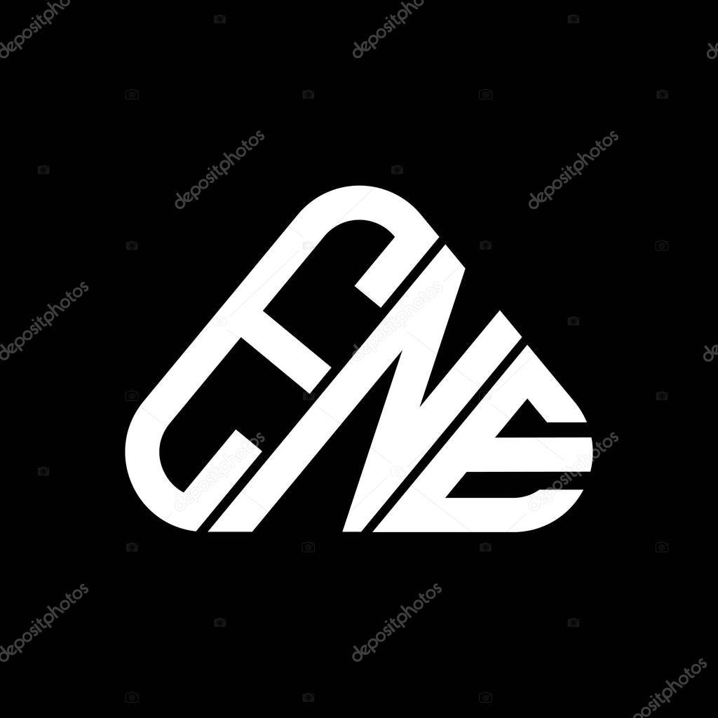 Diseño creativo del logotipo de la letra ENE con gráfico vectorial ...
