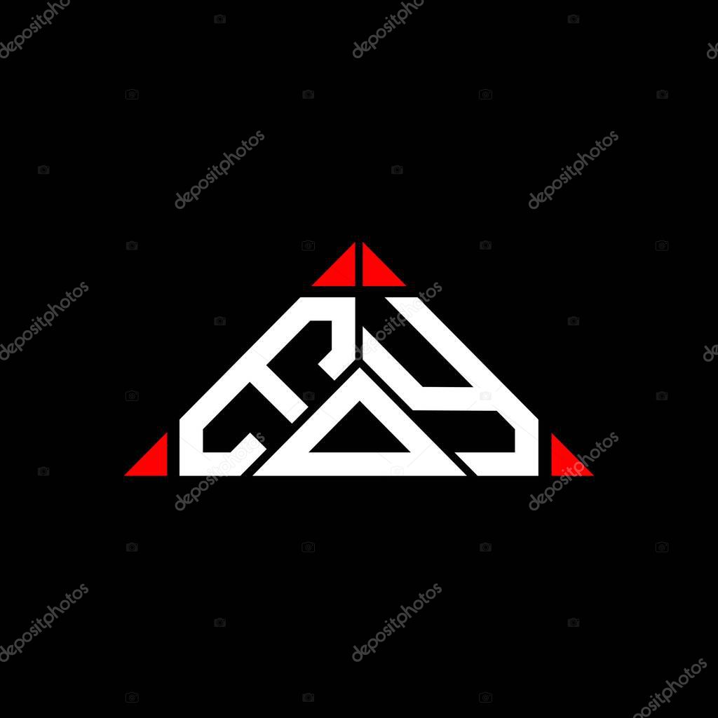 Diseño Creativo Del Logotipo De La Letra Eoy Con Gráfico Vectorial