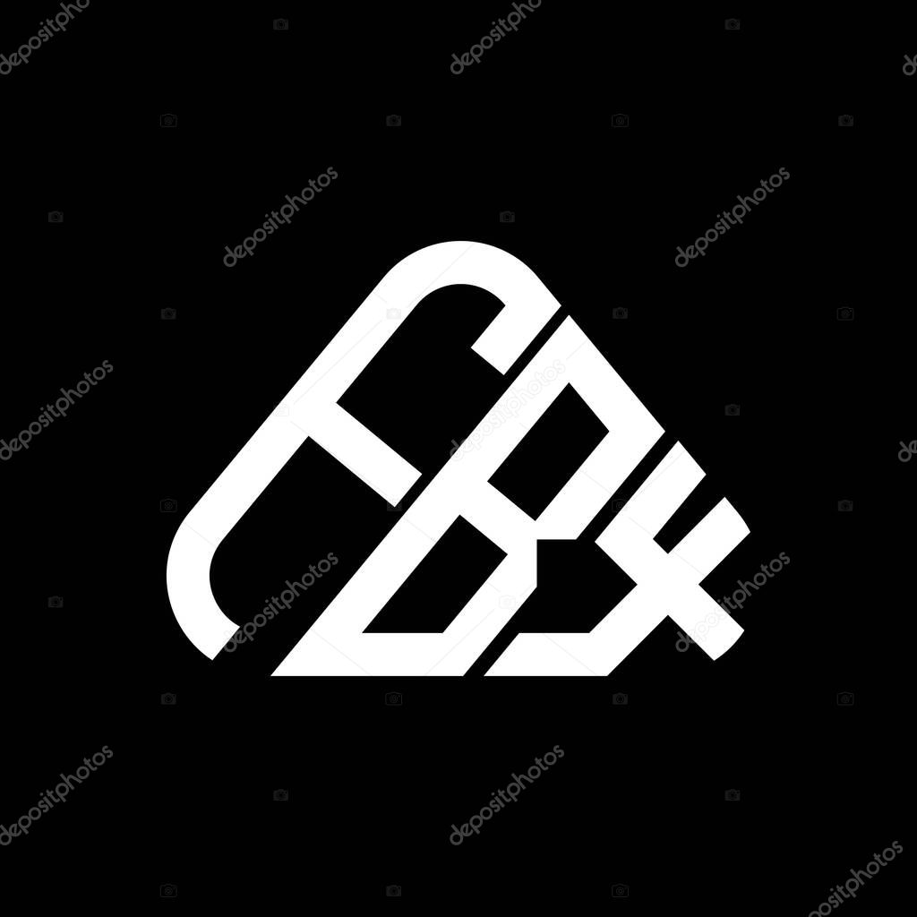 Diseño creativo del logotipo de la letra FBX con gráfico vectorial ...