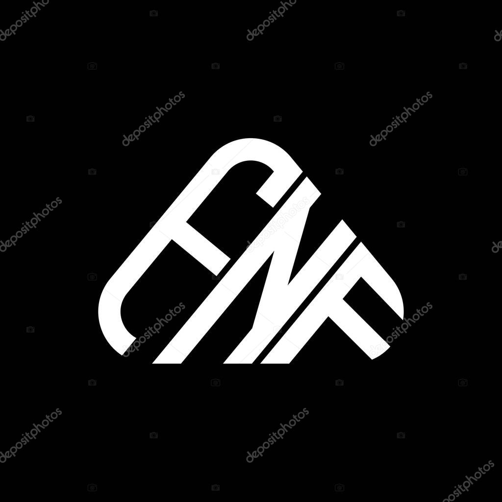 Diseño creativo del logotipo de la letra FNF con gráfico vectorial ...