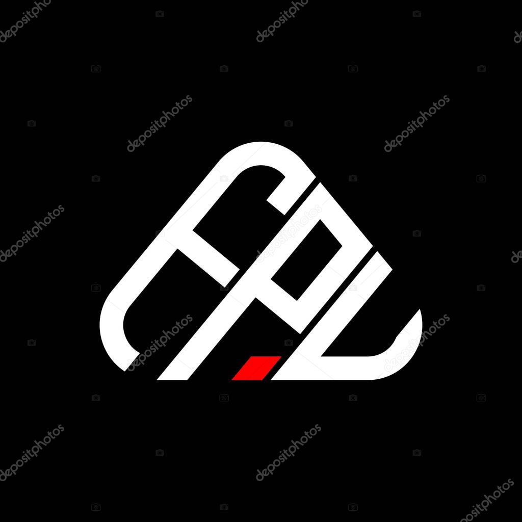 Diseño creativo del logotipo de la letra de FPU con gráfico vectorial ... Diseño creativo del logotipo de la letra de FPU con gráfico vectorial ...