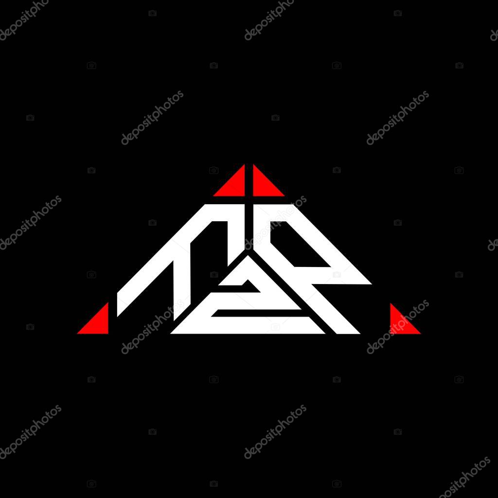 Diseño creativo del logotipo de la letra FZP con gráfico vectorial ...