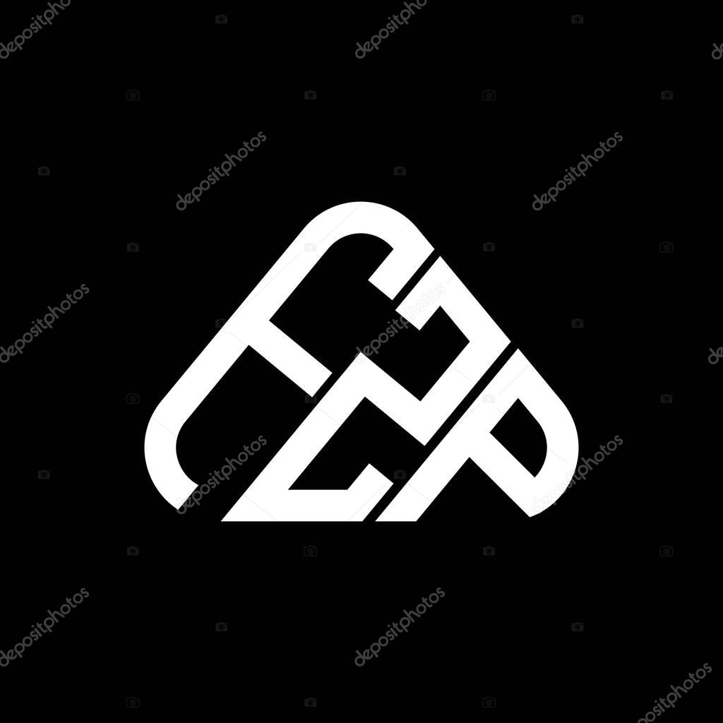 Diseño creativo del logotipo de la letra FZP con gráfico vectorial ...