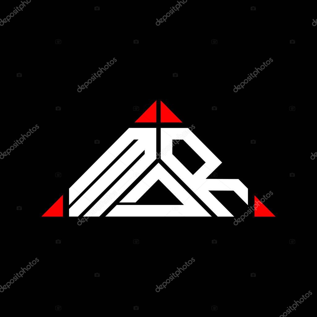 Diseño creativo del logotipo de la letra de MDR con gráfico vectorial ...