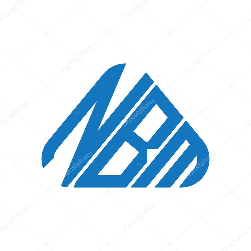 Diseño creativo del logotipo de la letra de NBM con gráfico vectorial, logotipo simple y moderno ...