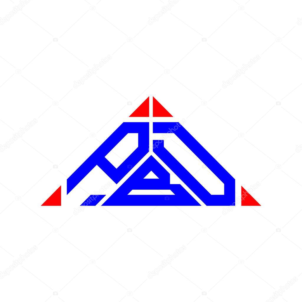 Diseño creativo del logotipo de la letra de PBD con gráfico vectorial ...