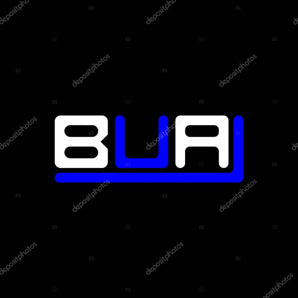 BUA letter logo creative design with vector graphic, BUA simple and ...