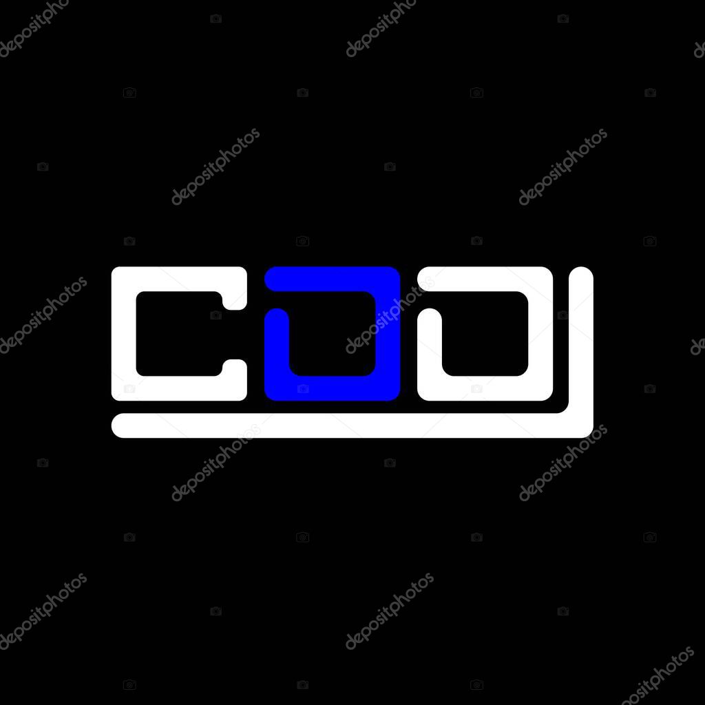 Diseño creativo del logotipo de la letra CDD con gráfico vectorial ...