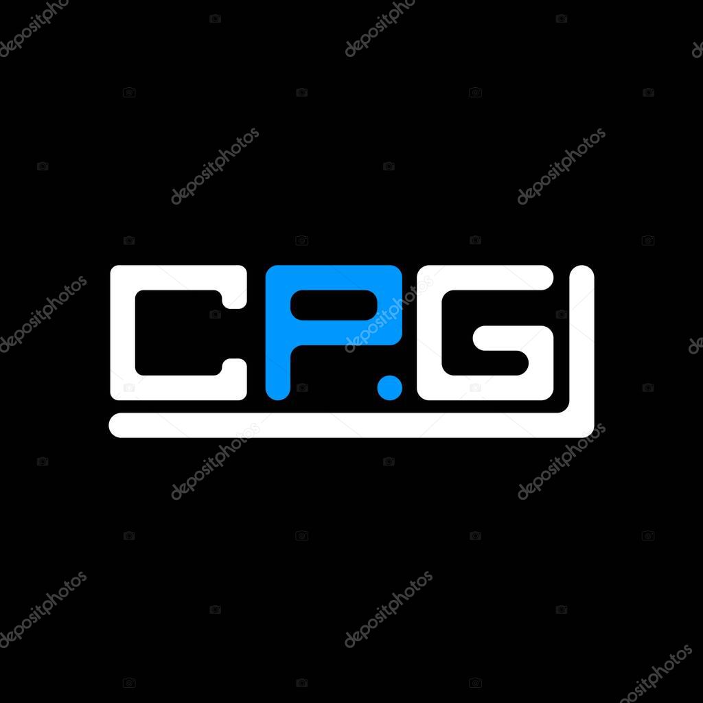 Diseño creativo del logotipo de la letra GPG con gráfico vectorial ...