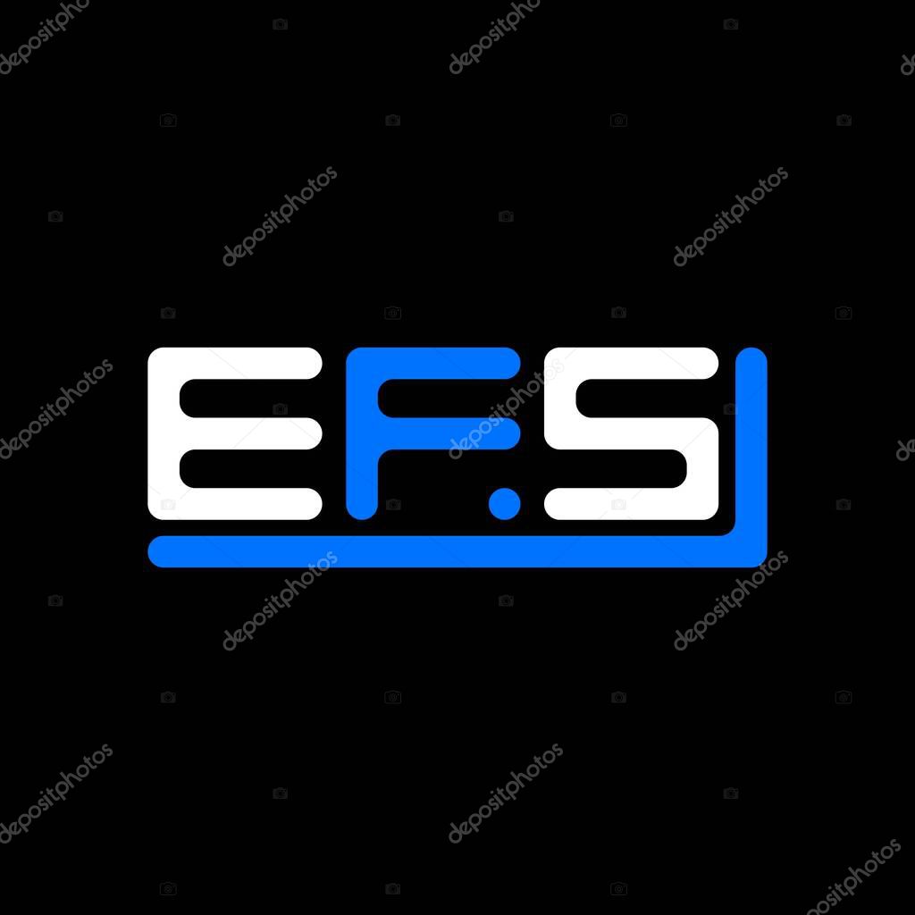 Dise o creativo del logotipo de la letra de EFS con gr fico vectorial, logotipo simple y moderno ...