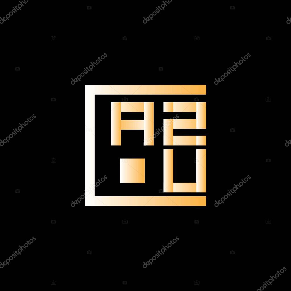 Diseño del vector del logotipo de la letra AZU, logotipo simple y ...