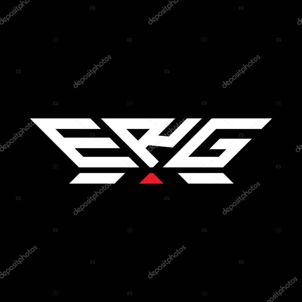 Diseño del vector del logotipo de la letra ERG, logotipo simple y ...