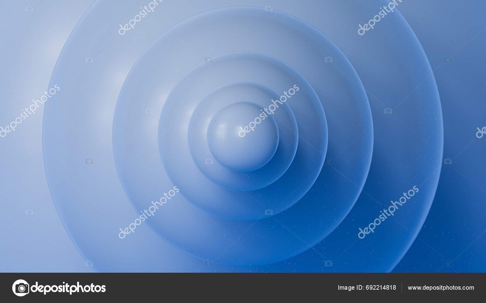 Blue Abstract Background Sphere Shapes Render Stock Photo by ...