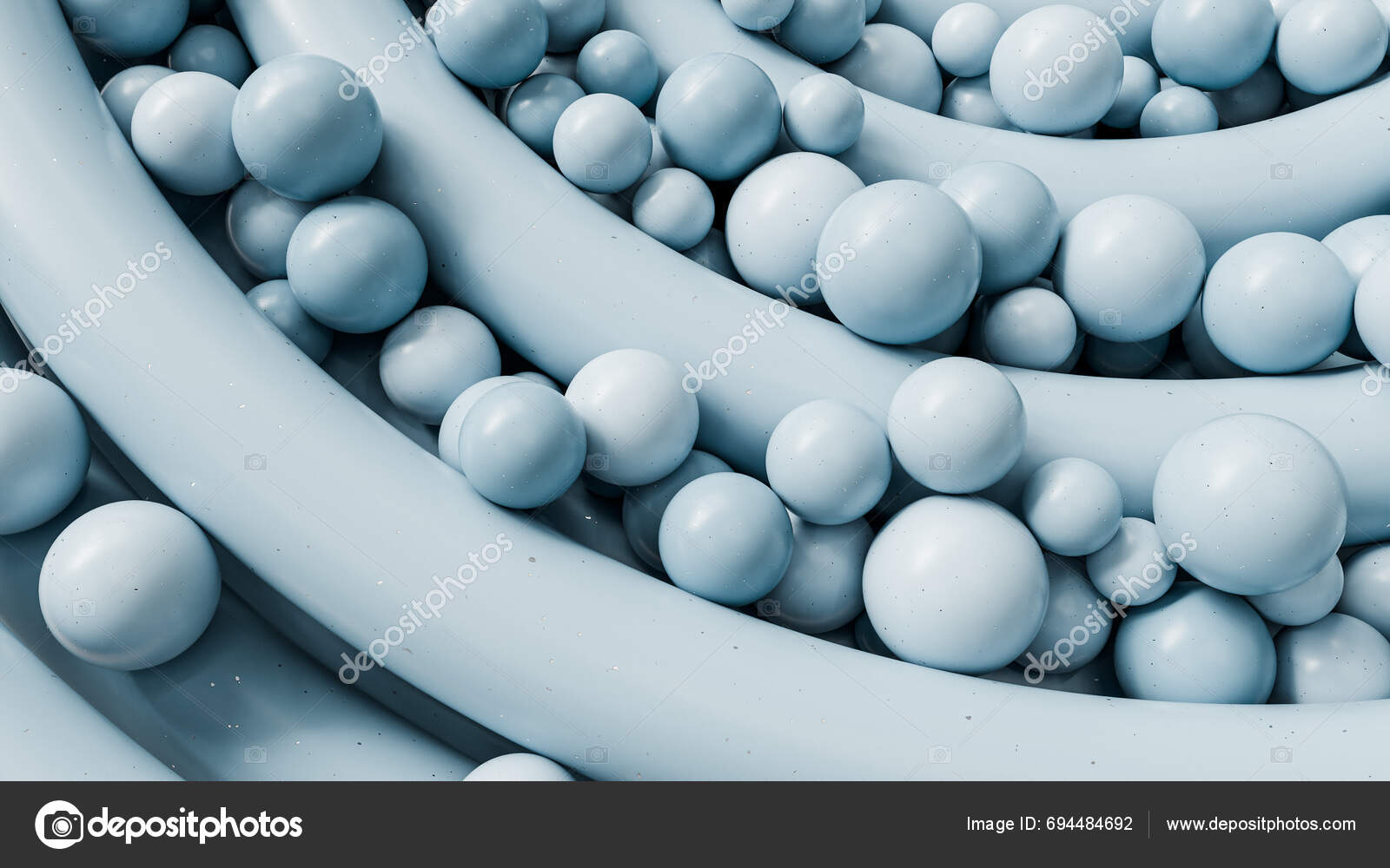 Blue Abstract Spiral Background Sphere Shapes Render — Stock Photo ...
