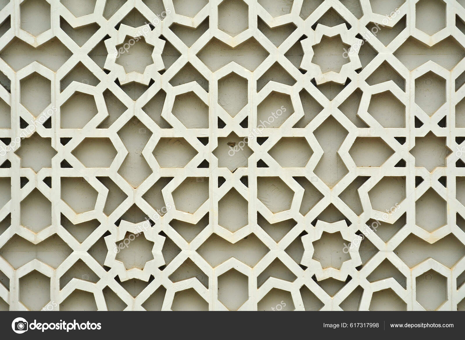 Islamic Geometry Pattern Made Ground Fiber Reinforcement Concrete Used ...